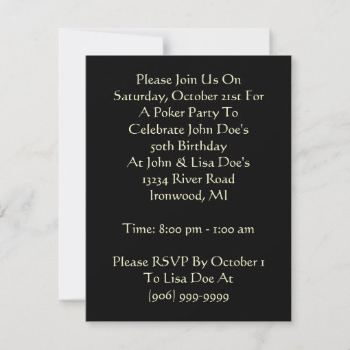 Ace Of Hearts Playing Card Game Party Invitation | Zazzle