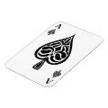 Ace of Spades Black and White Playing Card Magnet | Zazzle