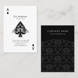 Ace Of Spades Business Card | Zazzle