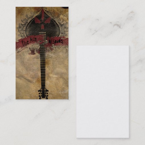 ace of spades business card | Zazzle