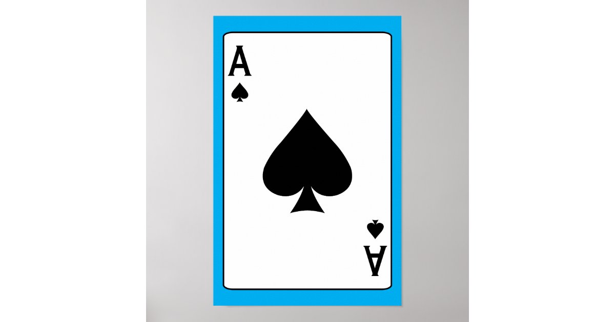 Ace of Spades Cool Poster | Zazzle