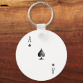 Ace of Spades Keychain | Zazzle