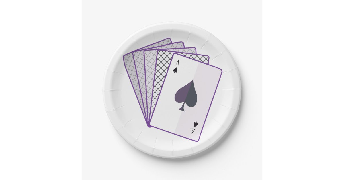 Ace Of Spades Paper Plates | Zazzle