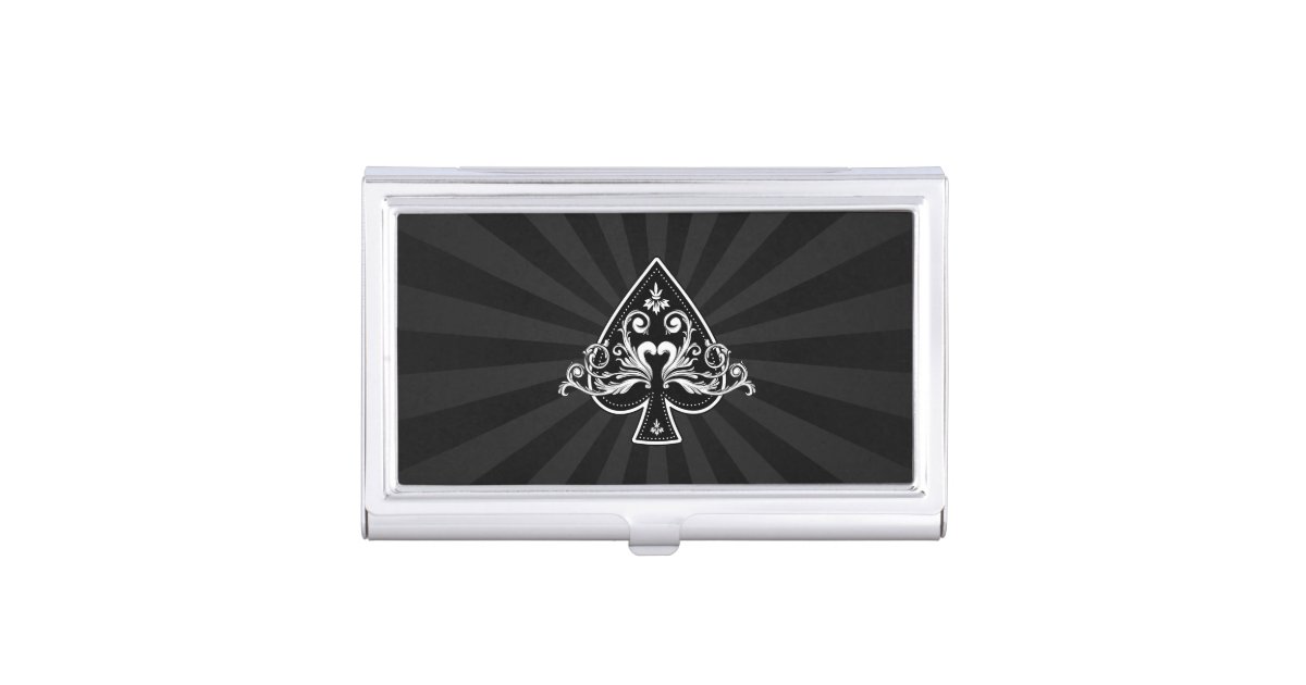 Ace of Spades Vintage Business Card Case | Zazzle