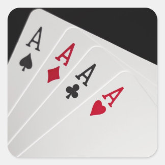 Four Aces Stickers | Zazzle