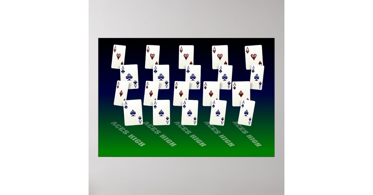Aces High Poster | Zazzle