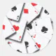 ACES PLAYING CARDS CLASSIC ROUND STICKER | Zazzle