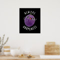 Achieve Grapeness Funny Positive Grape Pun Dark BG Poster | Zazzle