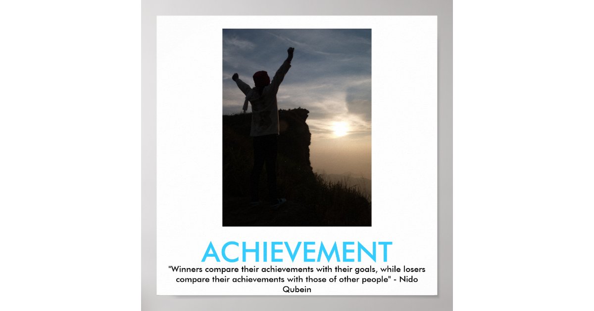 ACHIEVEMENT motivational poster | Zazzle