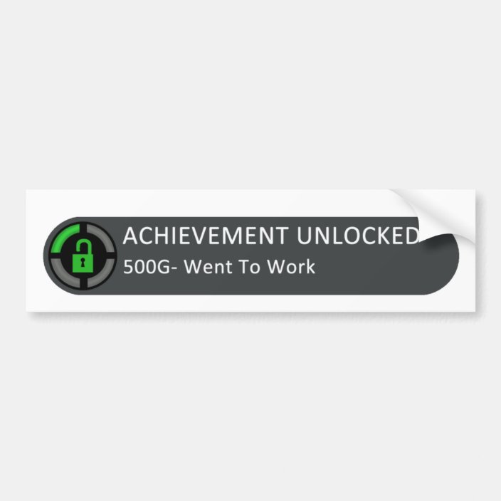 Achievement Unlocked Sticker | Zazzle.com