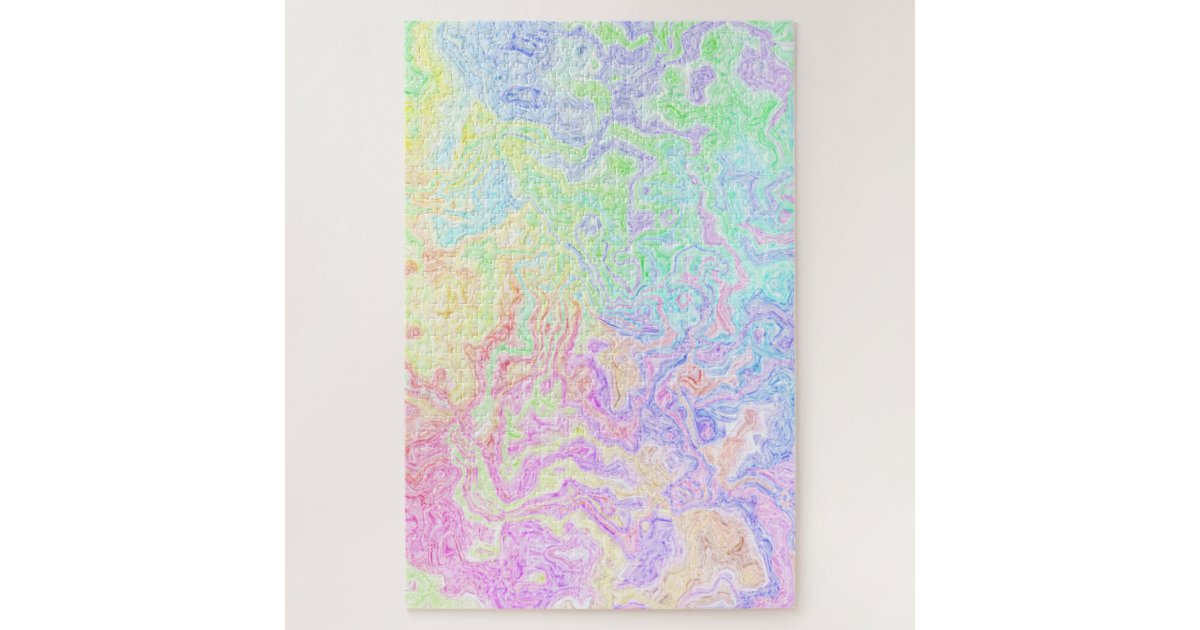 Acid Trip Swirls Jigsaw Puzzle | Zazzle