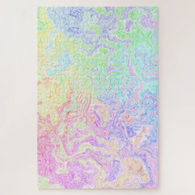 Acid Trip Swirls Jigsaw Puzzle | Zazzle