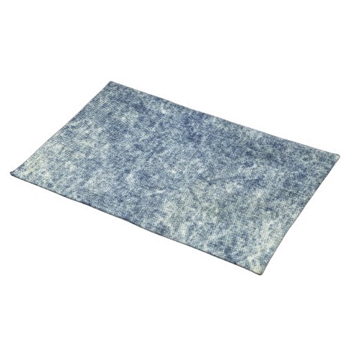 Acid Wash Blue Jean Cloth Placemat | Zazzle