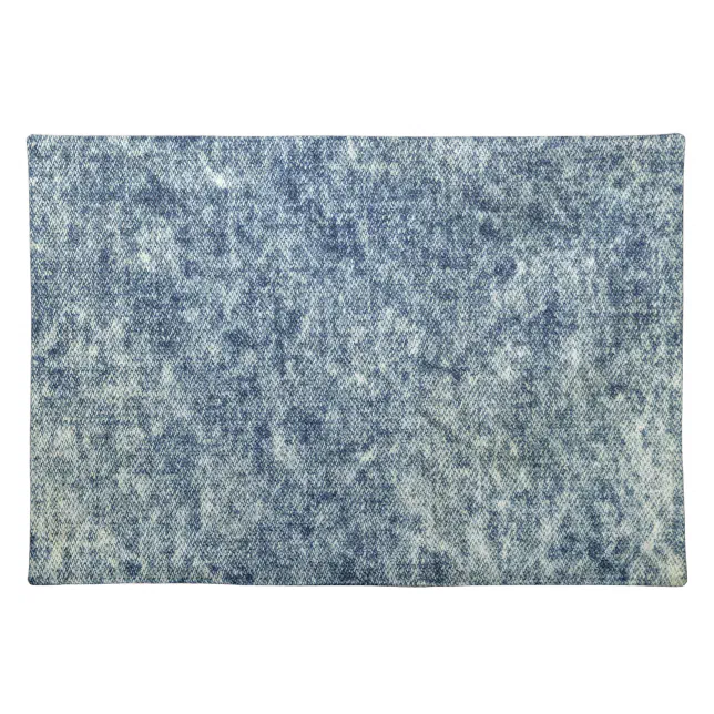 Acid Wash Blue Jean Cloth Placemat | Zazzle