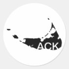 ACK - Nantucket Island Massachusetts Oval Sticker | Zazzle.com