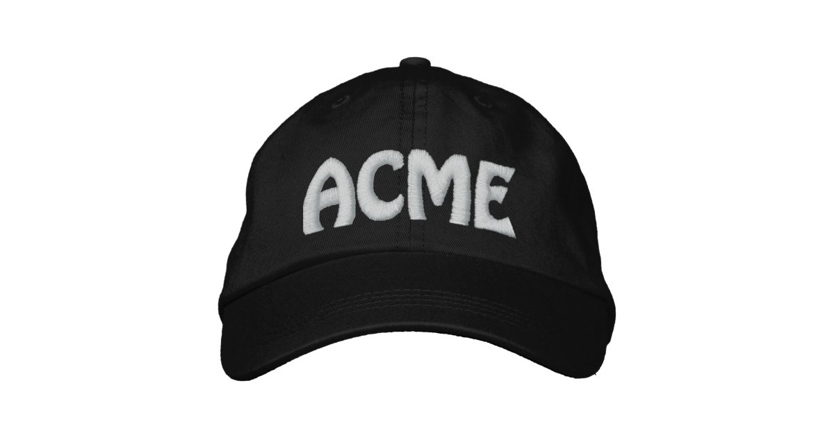 ACME EMBROIDERED BASEBALL HAT | Zazzle