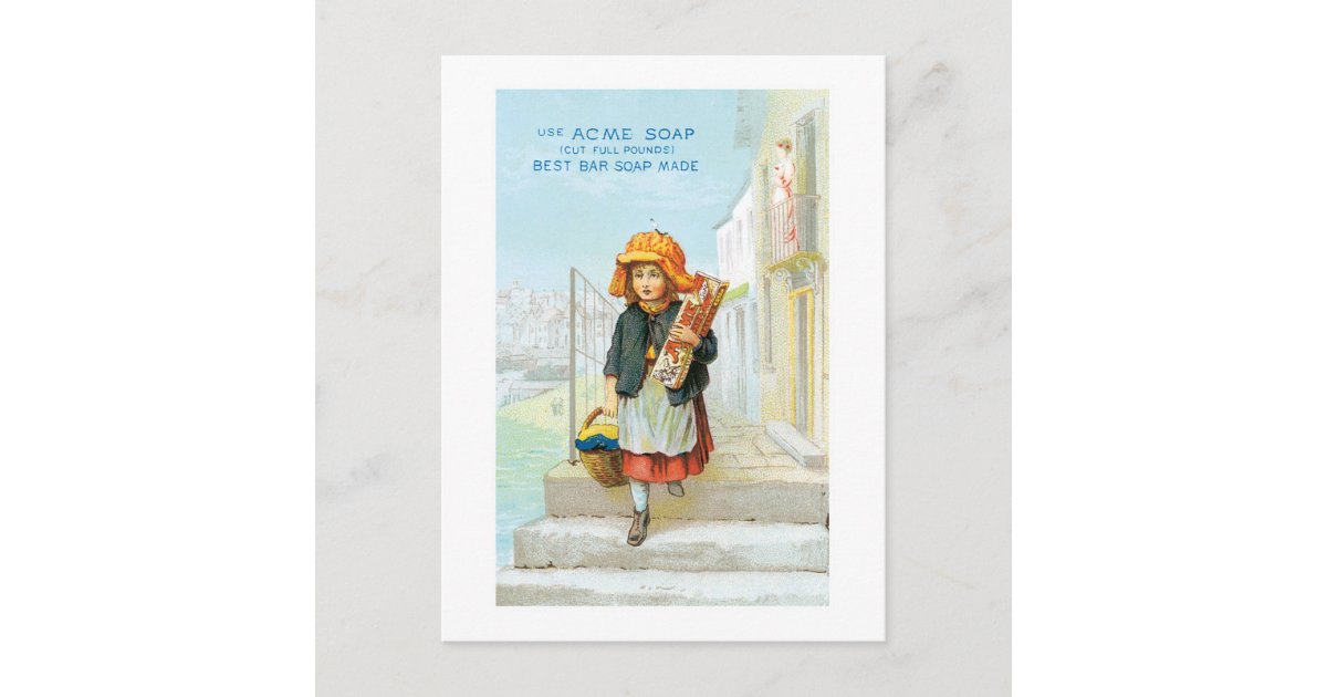 Acme Soap Postcard | Zazzle