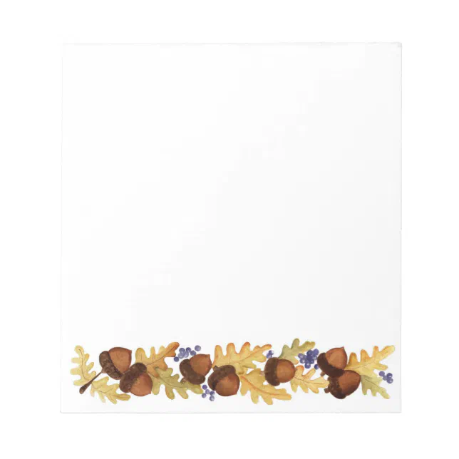 Acorn Notepad | Zazzle