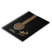 Acoustic Black Guitar Notebook | Zazzle