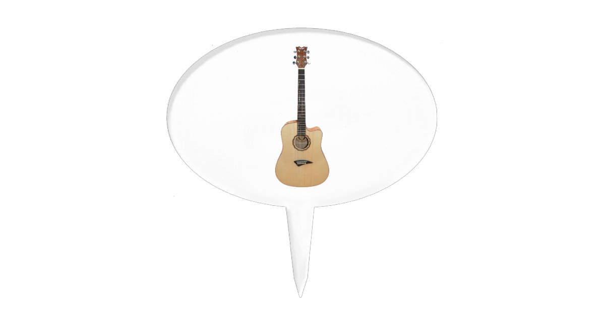 Acoustic Guitar Cake Topper | Zazzle