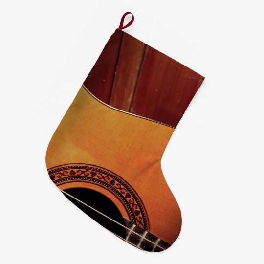 Acoustic Guitar Large Christmas Stocking | Zazzle.com