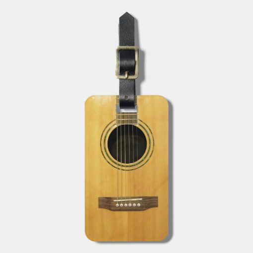 Acoustic Guitar Luggage Tag | Zazzle