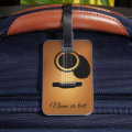 Acoustic Guitar Personalized Luggage Tag | Zazzle