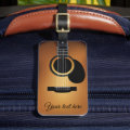 Acoustic Guitar Personalized Luggage Tag | Zazzle