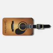 Acoustic Guitar Personalized Luggage Tag | Zazzle