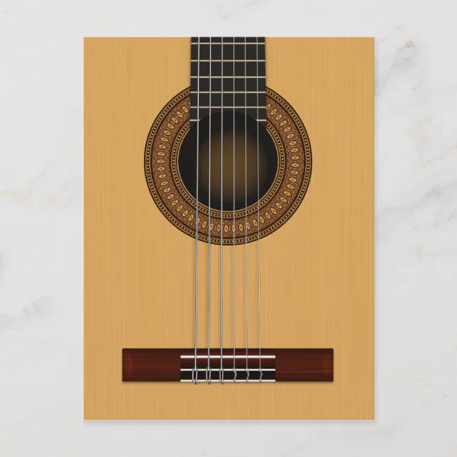 Acoustic Guitar Postcard | Zazzle