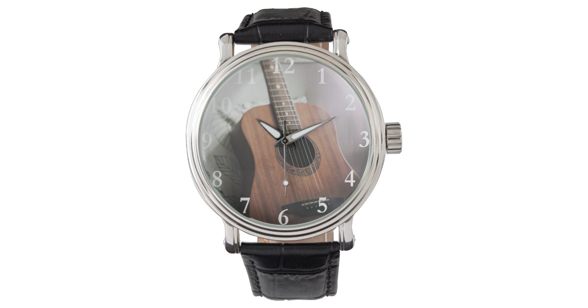 Acoustic Guitar Watch | Zazzle
