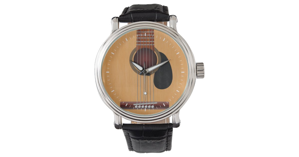 Acoustic Guitar Watch | Zazzle