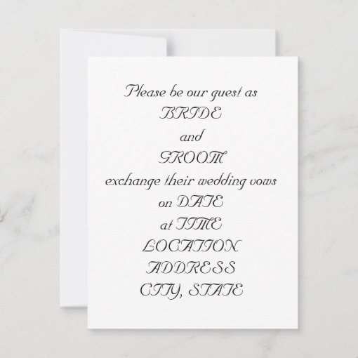 Acoustic Guitar Wedding Invitation | Zazzle