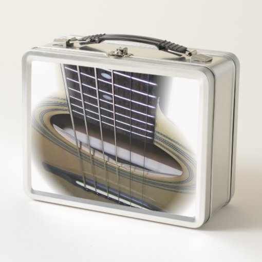 Acoustical Guitar Photography Art Metal Lunch Box | Zazzle