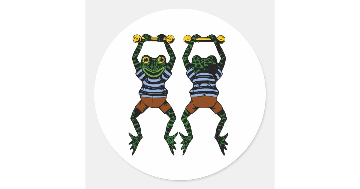 Acrobat Frogs Stickers | Zazzle