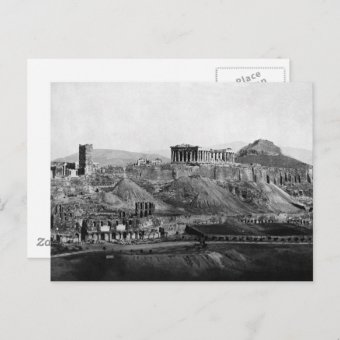 Acropolis ~ Acropolis of Athens Greece 1865 Postcard | Zazzle