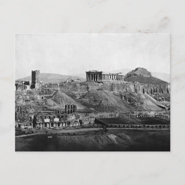 Acropolis ~ Acropolis of Athens Greece 1865 Postcard | Zazzle