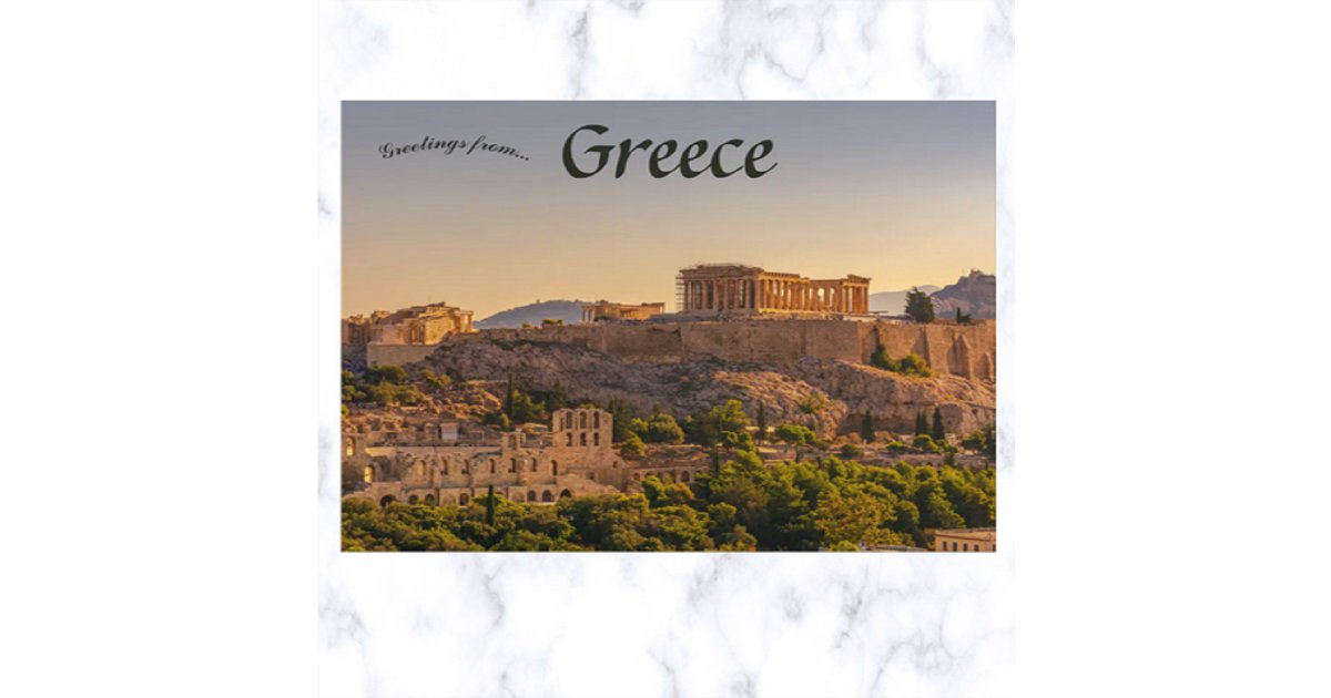 Acropolis Athens Greece Postcard | Zazzle
