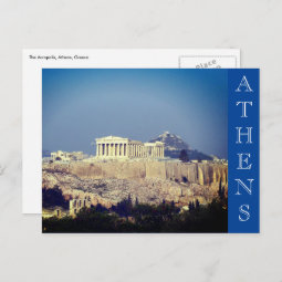 acropolis athens greece postcard | Zazzle