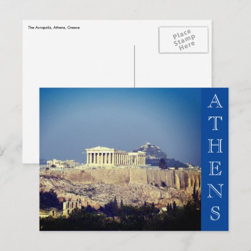 acropolis athens greece postcard | Zazzle