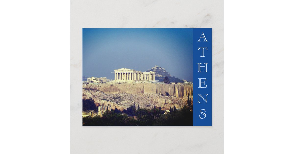 acropolis athens greece postcard | Zazzle