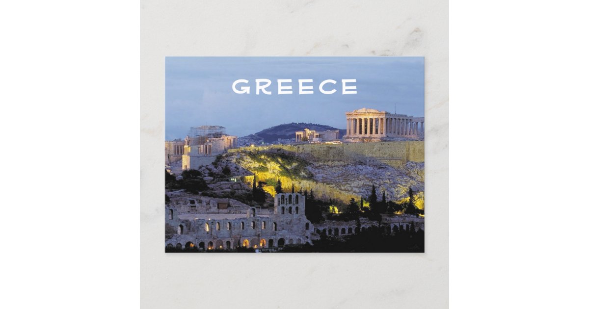 Acropolis Athens Greece Postcard | Zazzle