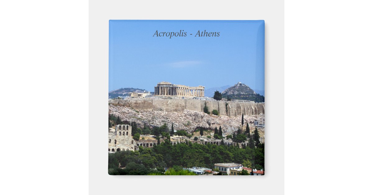 Acropolis – Athens Magnet | Zazzle