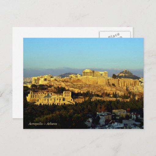 Acropolis – Athens Postcard | Zazzle