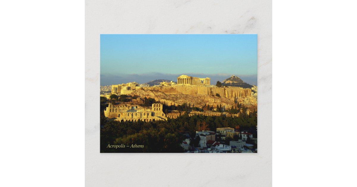 Acropolis – Athens Postcard | Zazzle