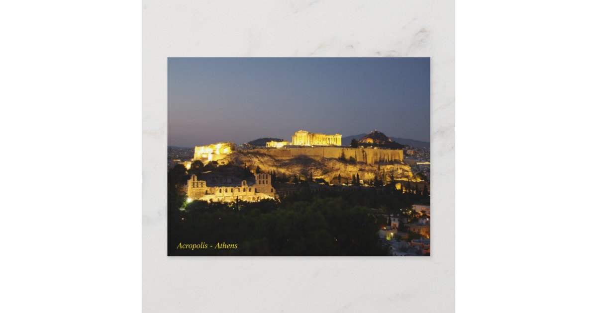 Acropolis – Athens Postcard | Zazzle