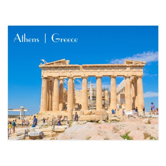 Acropolis in Athens, Greece Postcard | Zazzle.com