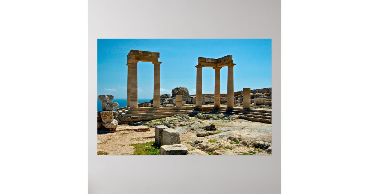 Acropolis of Lindos Poster | Zazzle