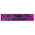 Acrylic Desk Nameplate Hot Pink and Black Abstract | Zazzle