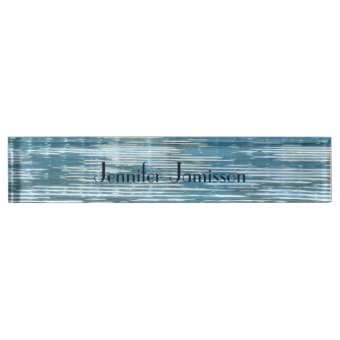 Acrylic Desk Nameplate, Reflection Abstract Desk Name Plate | Zazzle